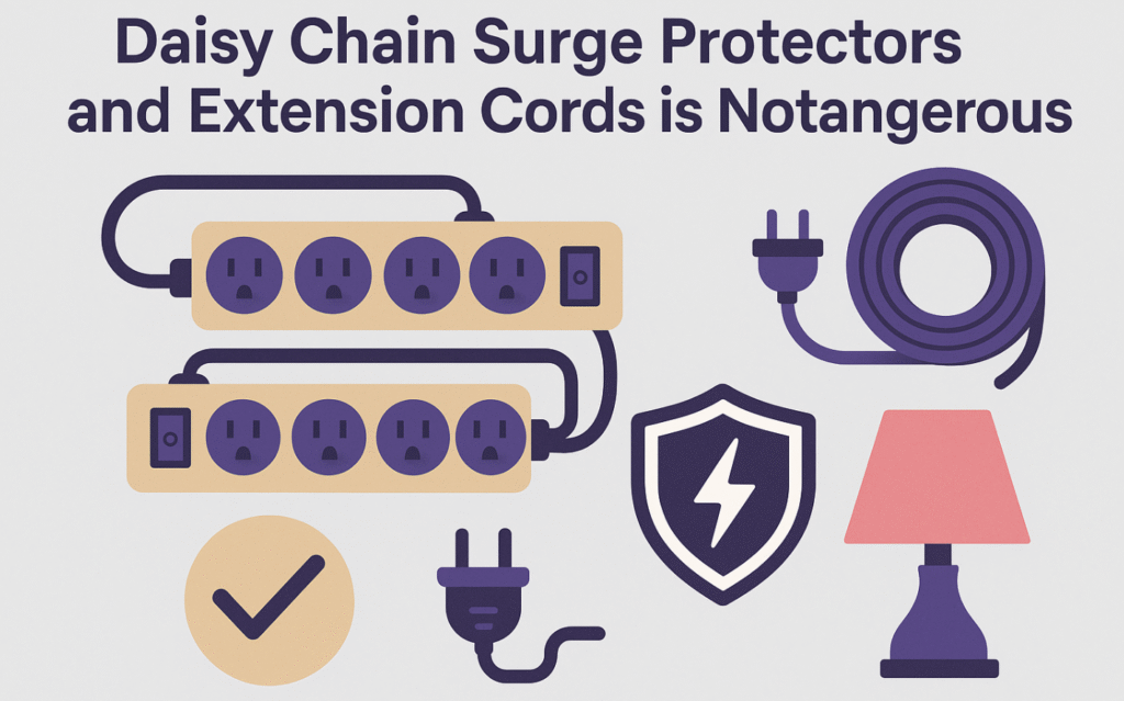 Daisy Chain Surge Protectors and Extension Cords is Not Dangerous