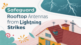 How to Safeguard Rooftop Antennas from Lightning Strikes