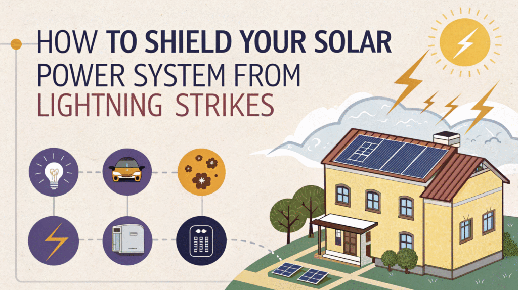 How to shield your solar power system from lightning strikes
